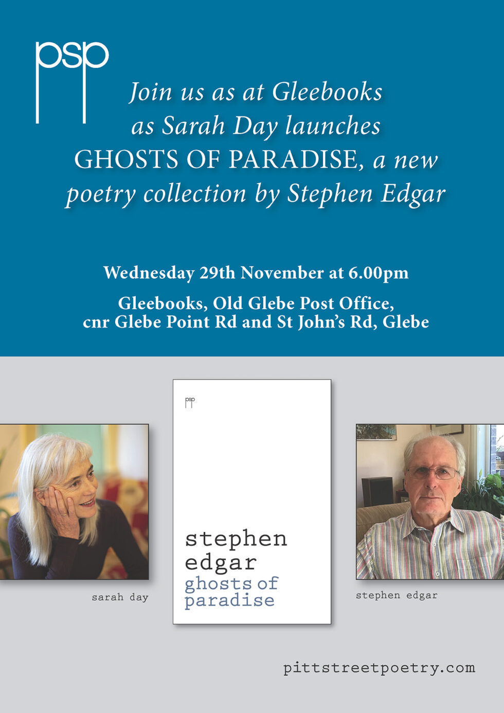 PSP welcomes distinguished poet Stephen Edgar · Pitt Street PoetryPitt ...